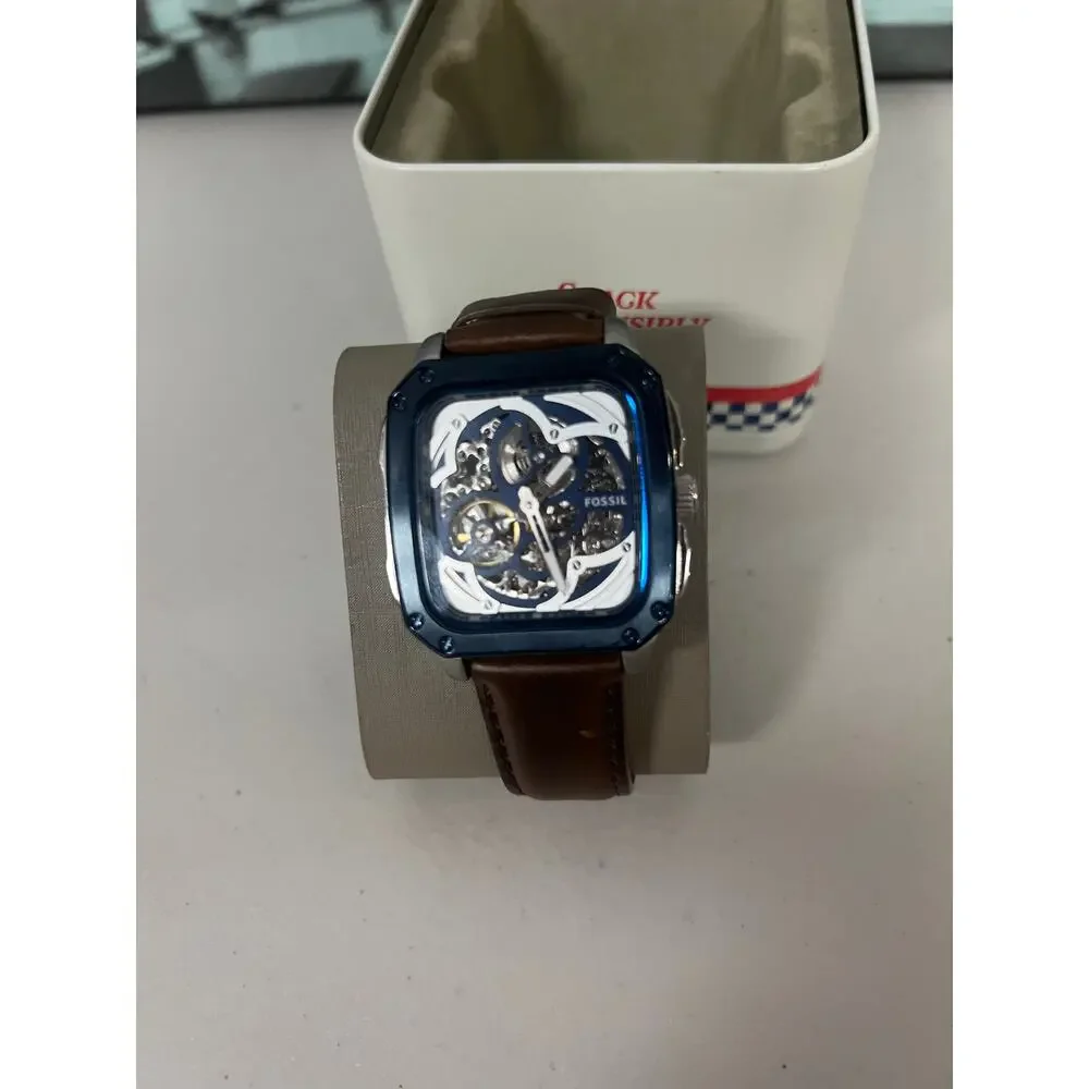 Fossil | Accessories | Fossil Bq257 Inscription Automatic Skeleton ...